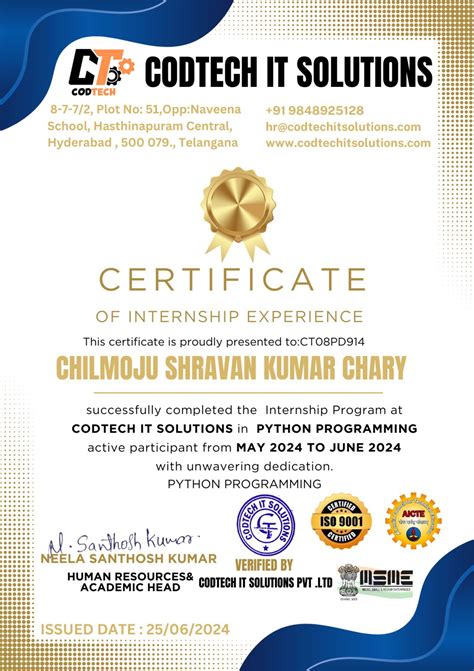 Shravan Kumar On Linkedin Internship Pythonprogramming