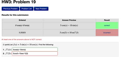 Solved HW3 Problem 18 Previous Problem Problem List Next Chegg Com