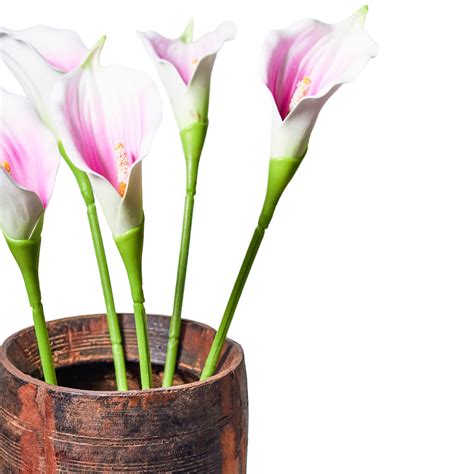 Faux Stem Calla Cream And Lilac Libra Interiors