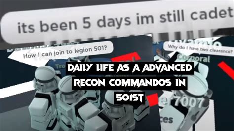 Daily Life Of Advanced Recon Commandos In 501st Vikinglaws Gar Roblox Youtube