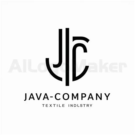 Logo Design For Java Company Minimalistic Jc Symbol For The Textile Industry Ai Logo Maker