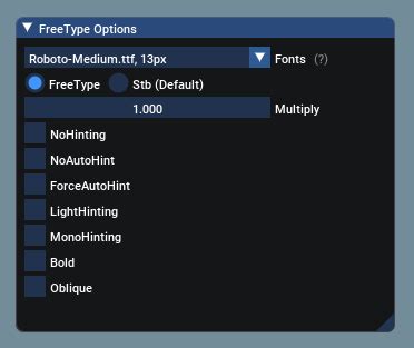 Better Fonts Rendering Allow To Use E G FreeType Issue Ocornut Imgui GitHub