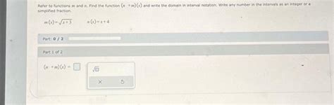 solved refer to functions m and n find the function nom