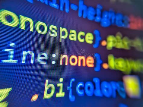 Web Development Concept Multicolored Structure Of Lights In Geometric