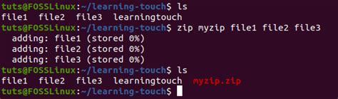 how to zip and unzip files on ubuntu foss linux