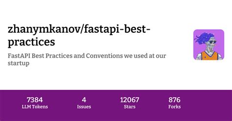github zhanymkanov fastapi best practices llm context