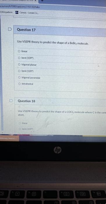 Solved Use VSEPR Theory To Predict The Shape Of A BeBrz Chegg