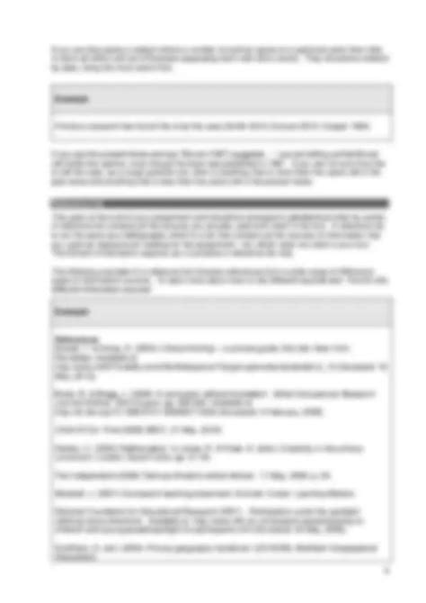 Referencing In Text Citations And Reference Lists For Different