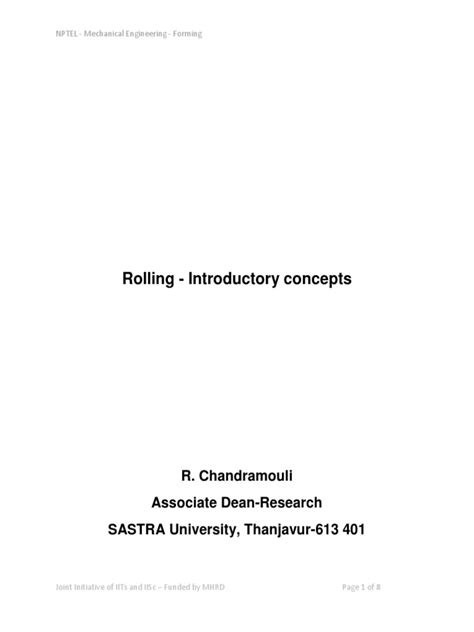 module 4 lecture 1 final pdf download free pdf rolling