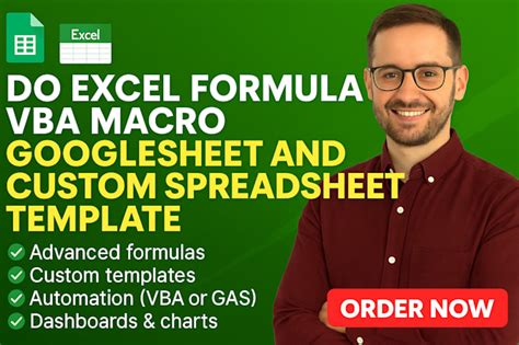 Do excel formula vba micro googlesheet and custom spreadsheet template ...