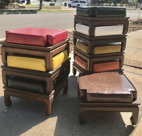 Mid Century Ottomans Stackable Mid Century Ottoman Outdoor Ottoman Ottoman
