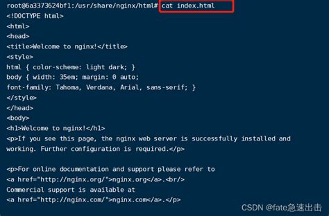 4 docker进入容器 容器修改nginx默认欢迎页面怎么改 csdn博客