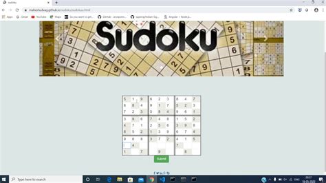 Sudoku application with simple HTML,CSS,JS - YouTube