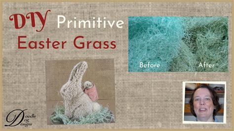 How To Make Easter Grass Look Old Diy Primitive Grungy Easter Grass