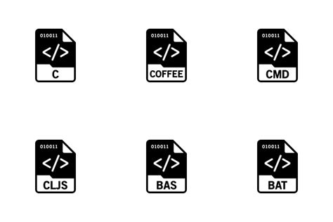 Programming Language And Scripts File Format Icon Pack 63 Free