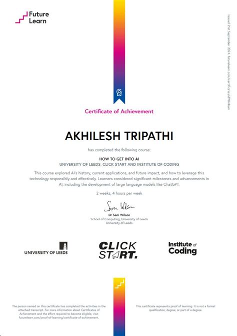 Akhilesh Tripathi On Linkedin Ai Artificialintelligence Futurelearn Machinelearning