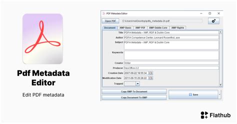Install Pdf Metadata Editor On Linux Flathub