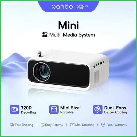 Wanbocsbminiooxwmzxiaomihn Tvg Stickv 4k Portable Projector