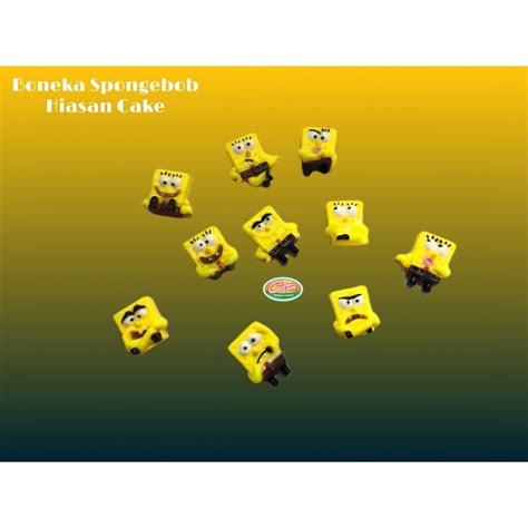 Jual Topper Spongebob Hiasan Cake 1 Set Shopee Indonesia