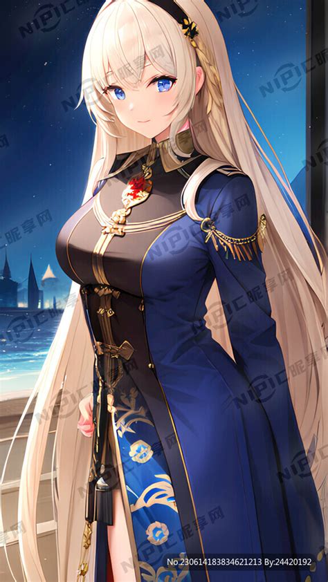 Ai创作图大唐服饰 女生 二次元 长发 昵图网