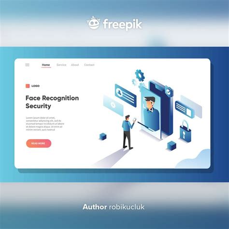 Face Recognition Security Login Mobile Apps Premium Vector Face Recognition Recognition