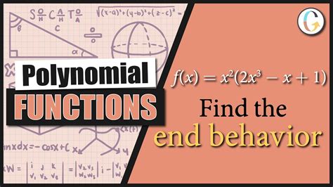 how to determine the end behavior of f x x 2 2x 3 − x 1 youtube