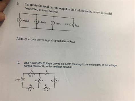 Solved Calculate The Total Current Output To The Load