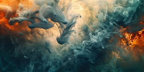 An Abstract Image Of Swirling Ink Creating Mesmerizing Patterns And Colors Concept Abstract Art