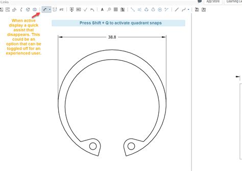 drawing how to create a linear diameter dimension — onshape