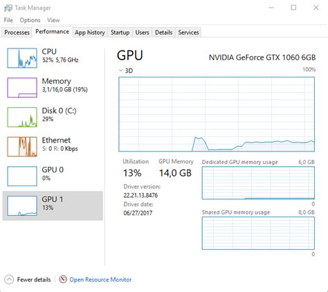 gpu info isn t correctly displayed in task manager r windows10
