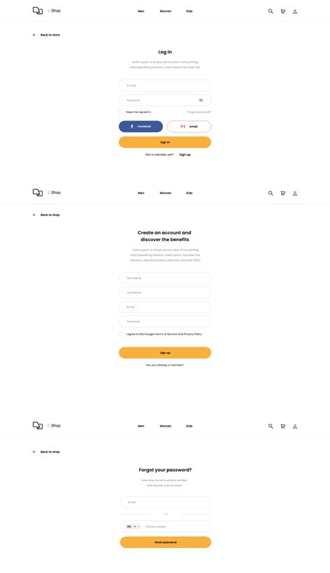 Responsive Ecommerce Ui Kit For Adobe Xd Uistoredesign