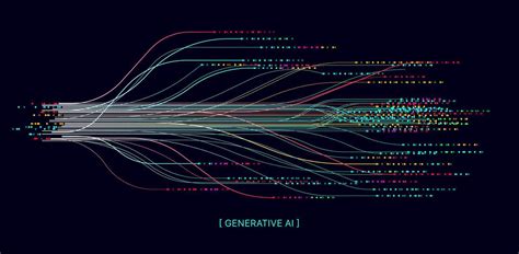 Illustration Of Abstract Stream Information With Cyan Line And Dot Big