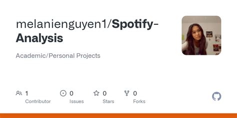 Github Melanienguyen1 Spotify Analysis Academic Personal Projects
