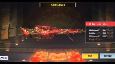 mythic dlq33 in flaming lotus draw in cod mobile youtube