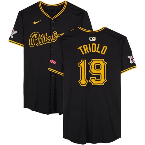 Jared Triolo Pittsburgh Pirates Fanatics Authentic Game Used 19 Black