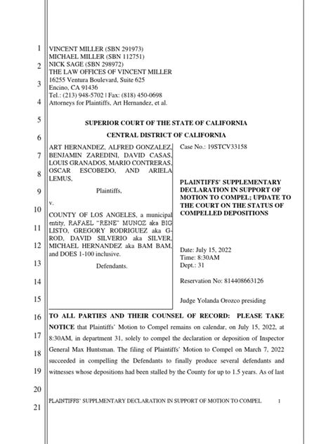 Burson Supplementary Declaration In Support Of Motion To Compel Pdf