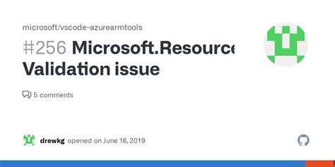 Microsoftresourcesdeployments Validation Issue · Issue 256 · Microsoftvscode Azurearmtools