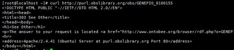 sparql how to get rdf data returned by remote iri through linux