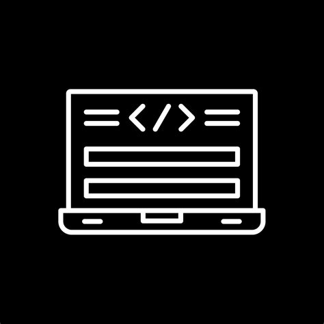 html code line inverted icon design 43939899 vector art at vecteezy