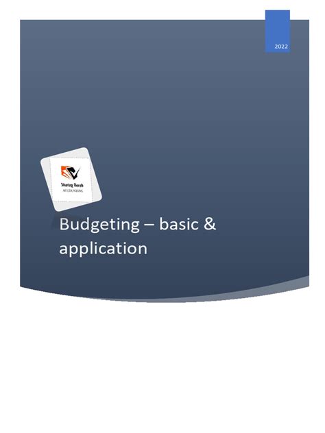 Budgeting Basic And Aplication Pdf Pengelolaan Keuangan And Uang