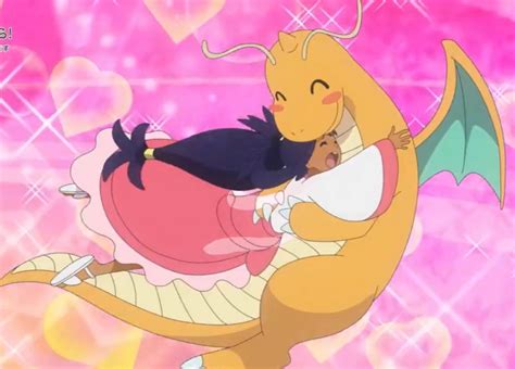 Iris Hugging Ash Dragonite By Yingcartoonman On Deviantart