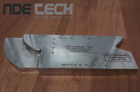 Paut Iiw Block Iso 19675 Ndt Calibration Blocks कैलिब्रेशन ब्लॉक Nde Flaw Technologies