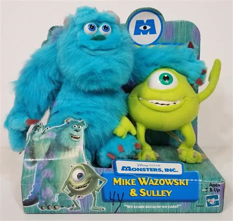 Nip Monsters Inc Mike Wazowski And Sulley 2 Pc Plush Doll Toy Set