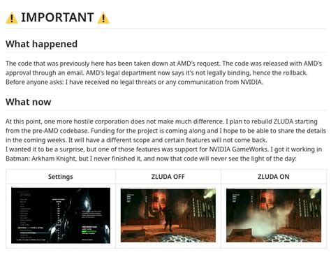 open source amd gpu implementation of cuda zluda has been taken down