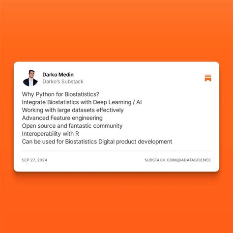 Python For Biostatistics A Fun And Useful Tool Darko Medin Posted On