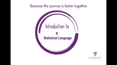 Intro To R YouTube