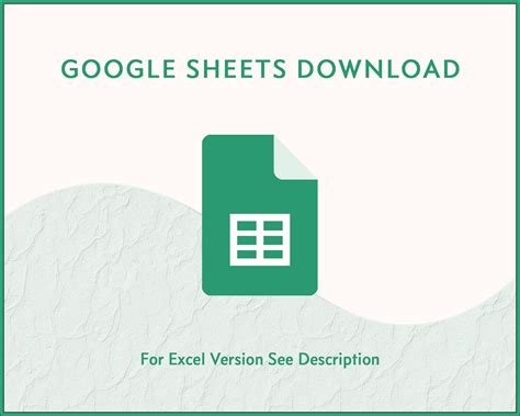Habit Tracker For Google Sheets Template Etsy