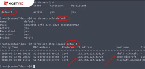 Melihat Ip Address Pada Vm Menggunakan Virsh Command Hostnicid