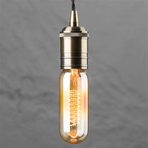 Лампа накаливания Edison Tube Gold Screw E27 60W, SUN-LUMEN | Home Concept