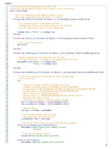 Vb Tuto1 Pdf Boolean Data Type Notation